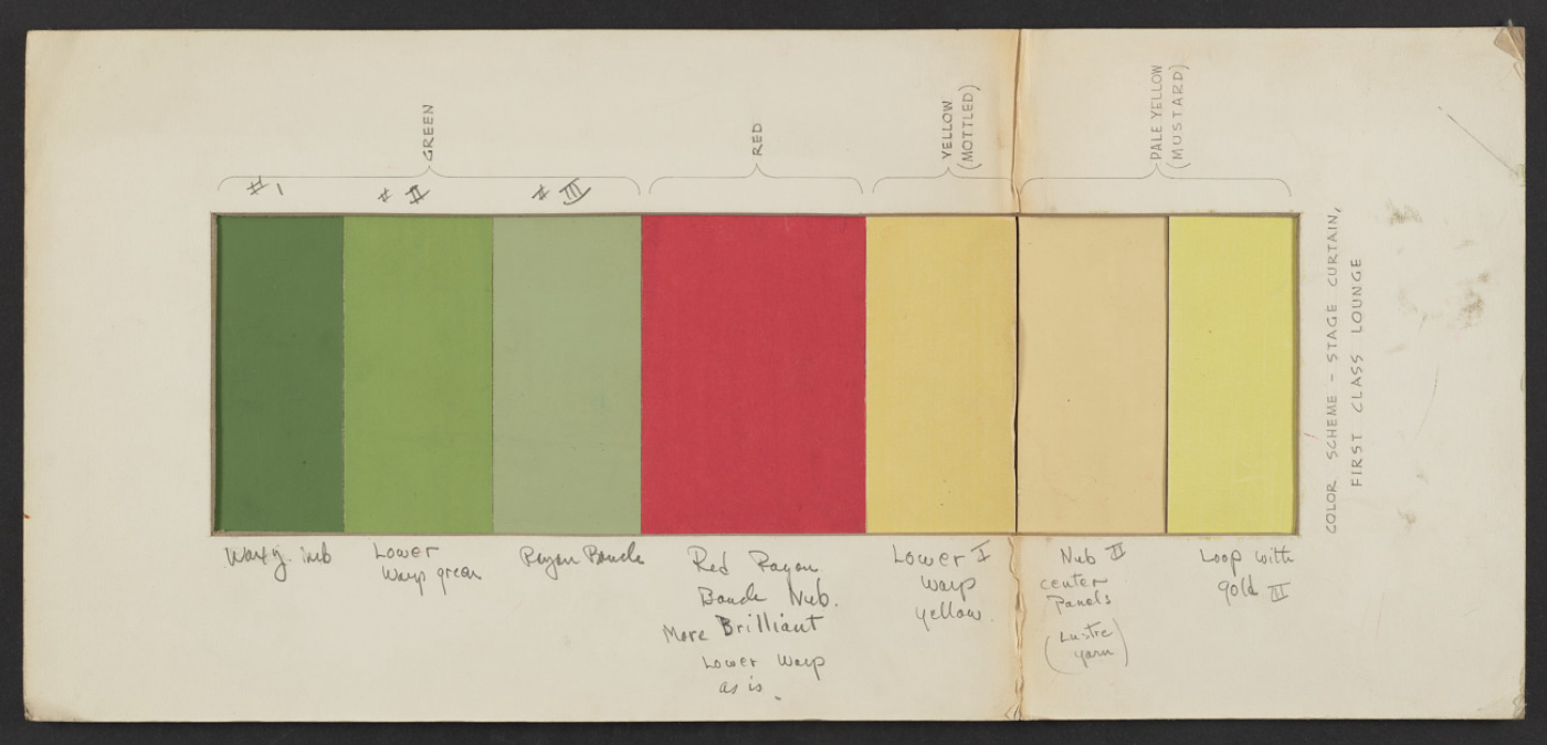 Dorothy Liebes: Behind the SS Lurline Stage Curtain - Docomomo